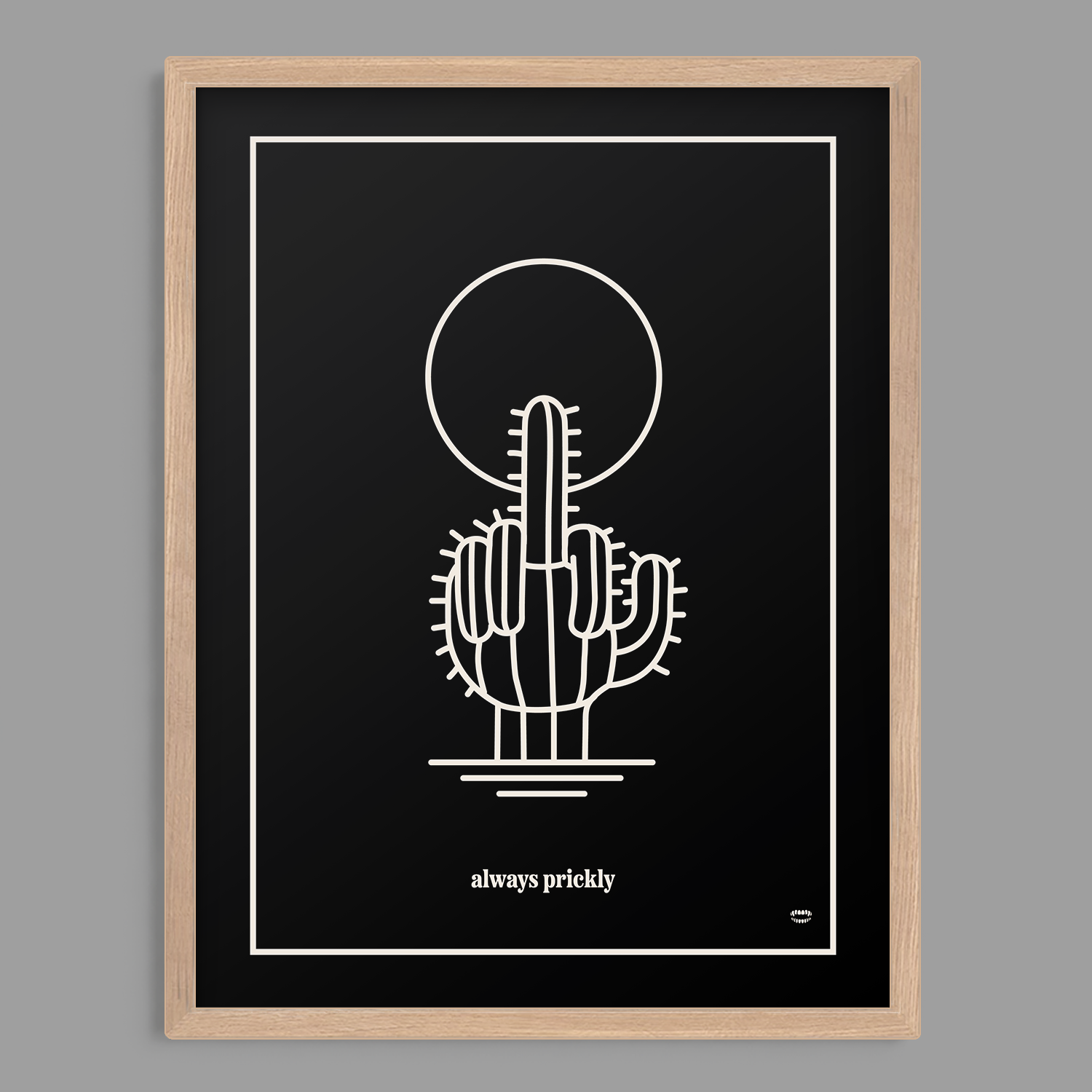 Cactus Middle Finger Print – Chomp