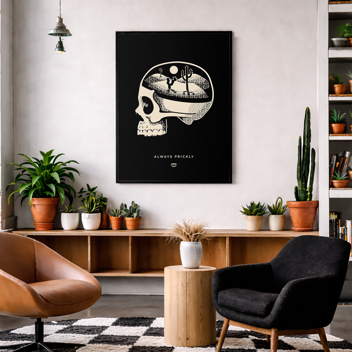 Desert Wave Landscape Illustration Poster Print – Chomp