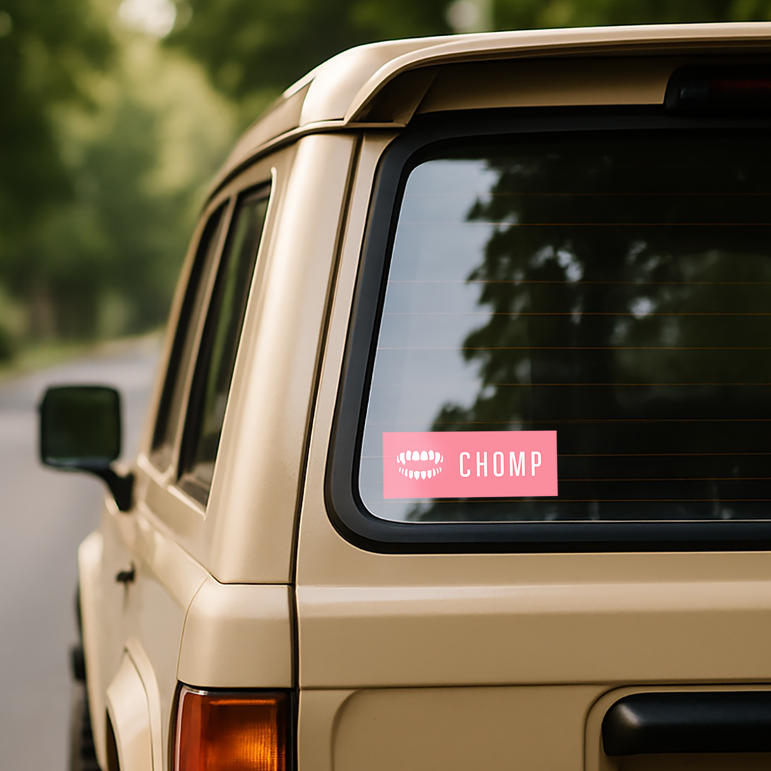 Chomp Large Logo Sticker