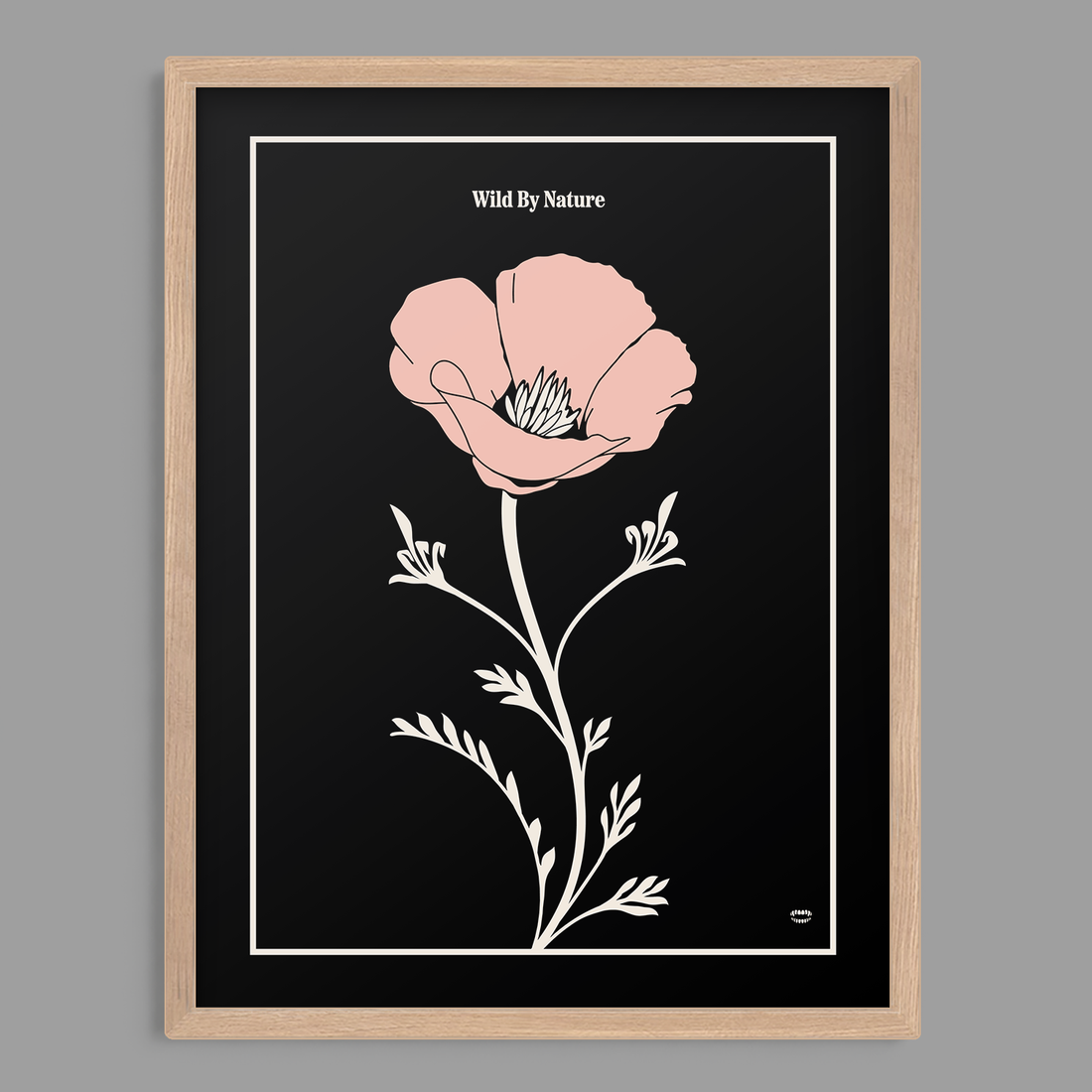 Poppy Flower Illustration Poster Print – Chomp