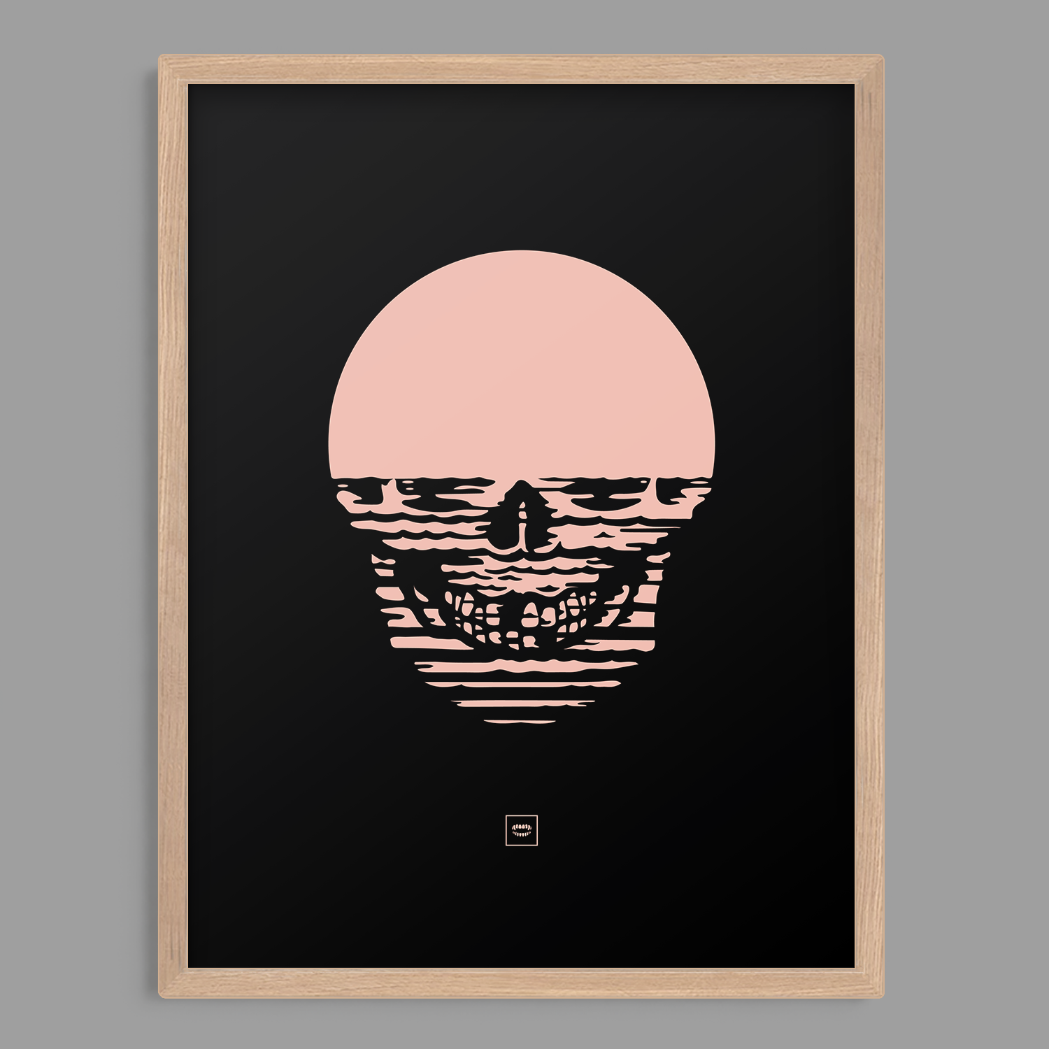 Sunset Undead Skull Print Illustration Poster Print – Chomp